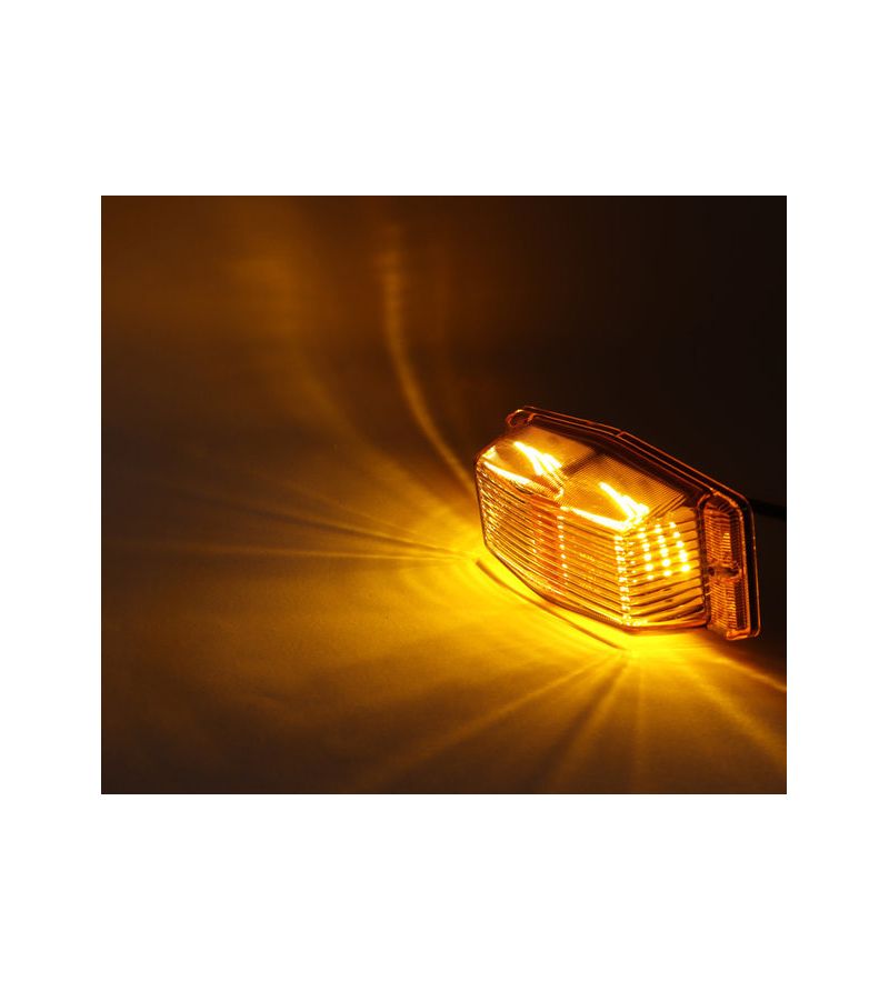 Double burner - Omnius - 5" - 12.6cm - Klar - Amber - 24V