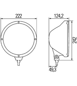 Hella Rallye 3003 Chrome Blank - Extra stark - 1F8 009...