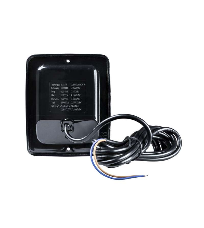 Tail light - Strands - IZE Dark Knight - Square - 11cm