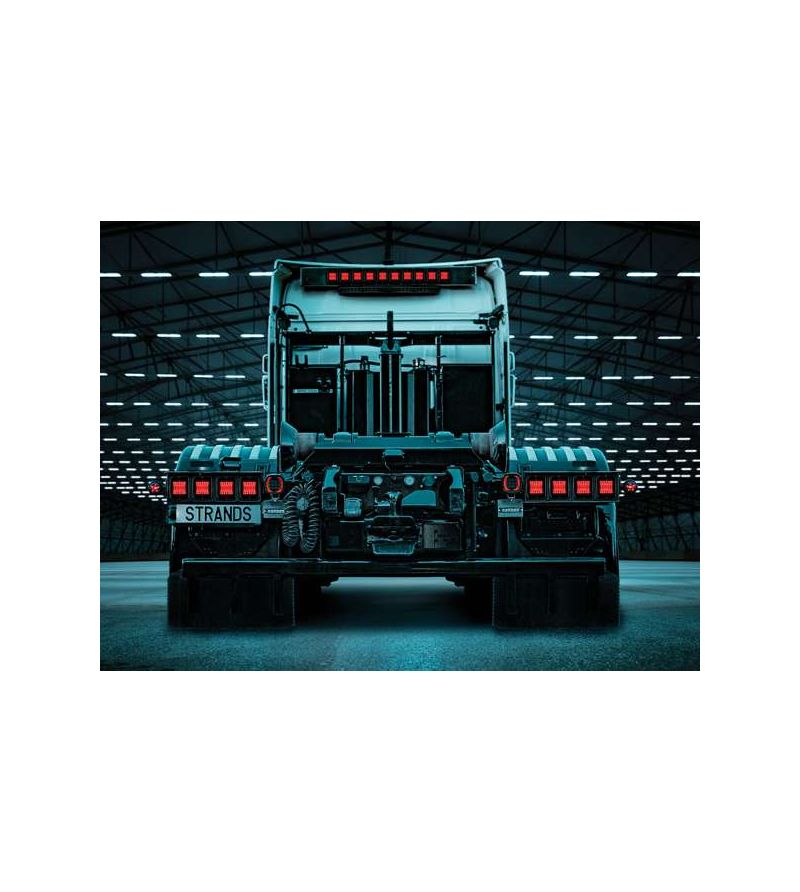 Tail light - Strands - IZE Dark Knight - Square - 11cm