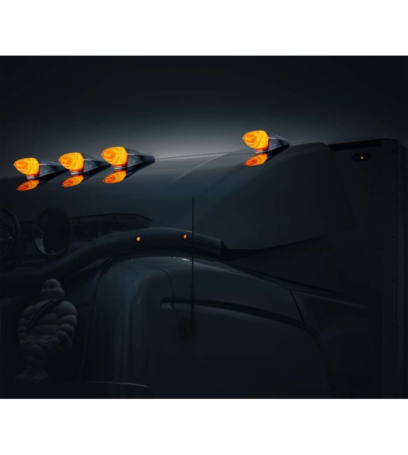 Cab roof lights - Strands - IZE LED Black Bullet - Torpedo...