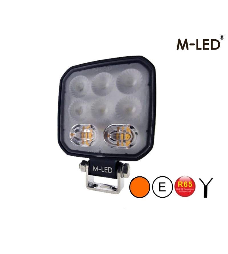 Work light - M-Led - Combi - 3.9" - 10cm - White/Amber - 1...