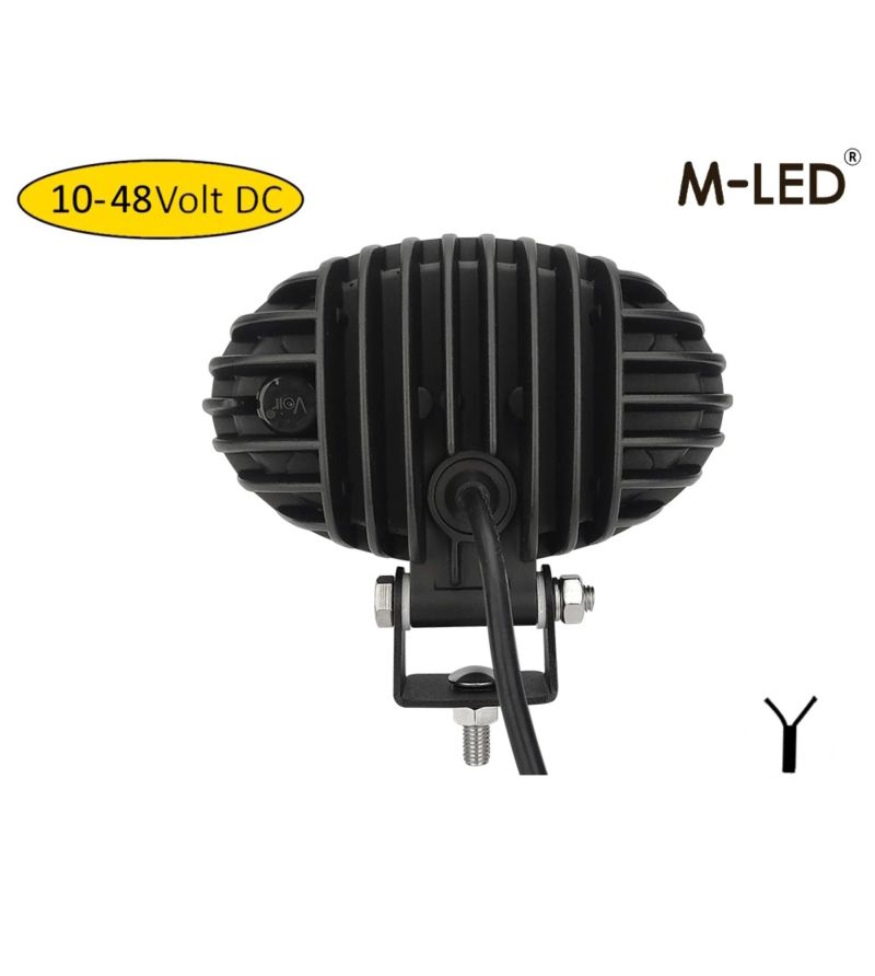 Work light - M-Led - 5.5" - 14cm - Left - White/Amber
