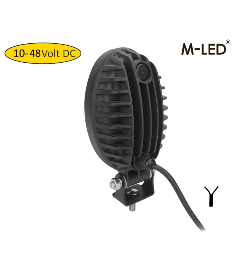 Work light - M-Led - 3.5" - 9cm - Top - White/Amber - Work...