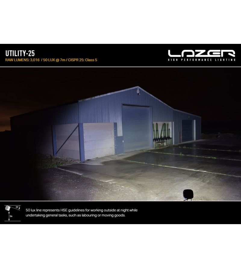 Lighting kit - Lazer - Utility 25 - A-pillar mount kit