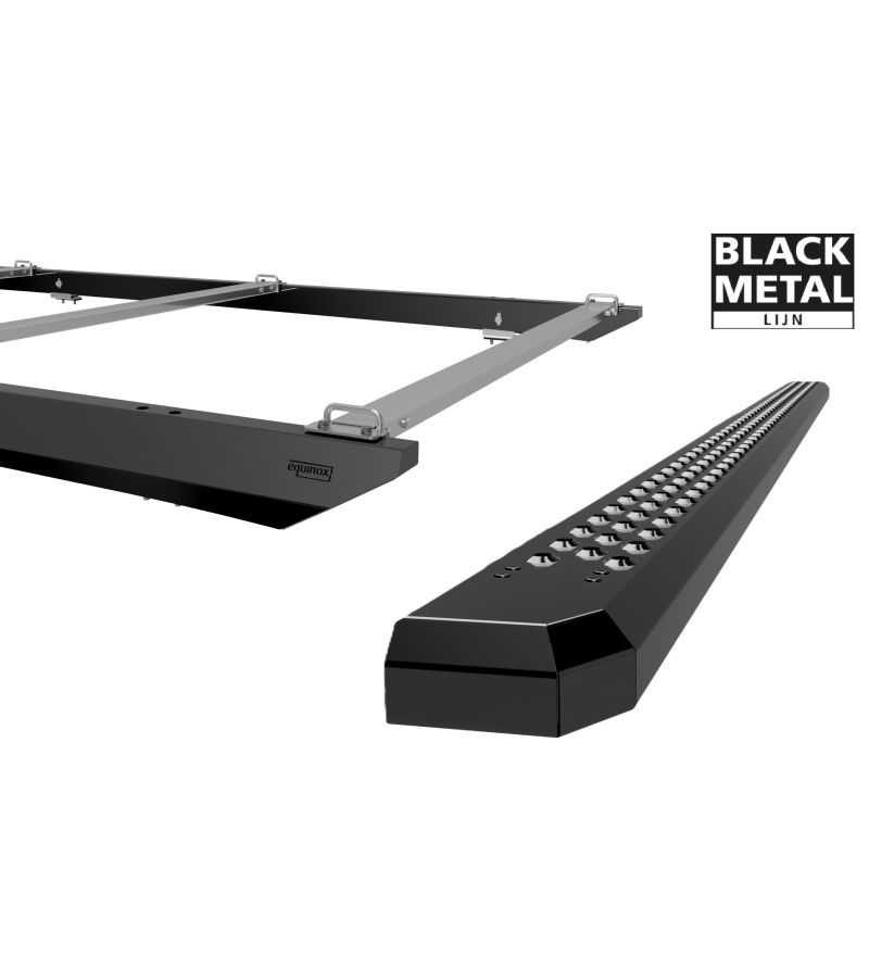 Sidebars - Equinox - Black Metal Sideliner - Zwart - Set