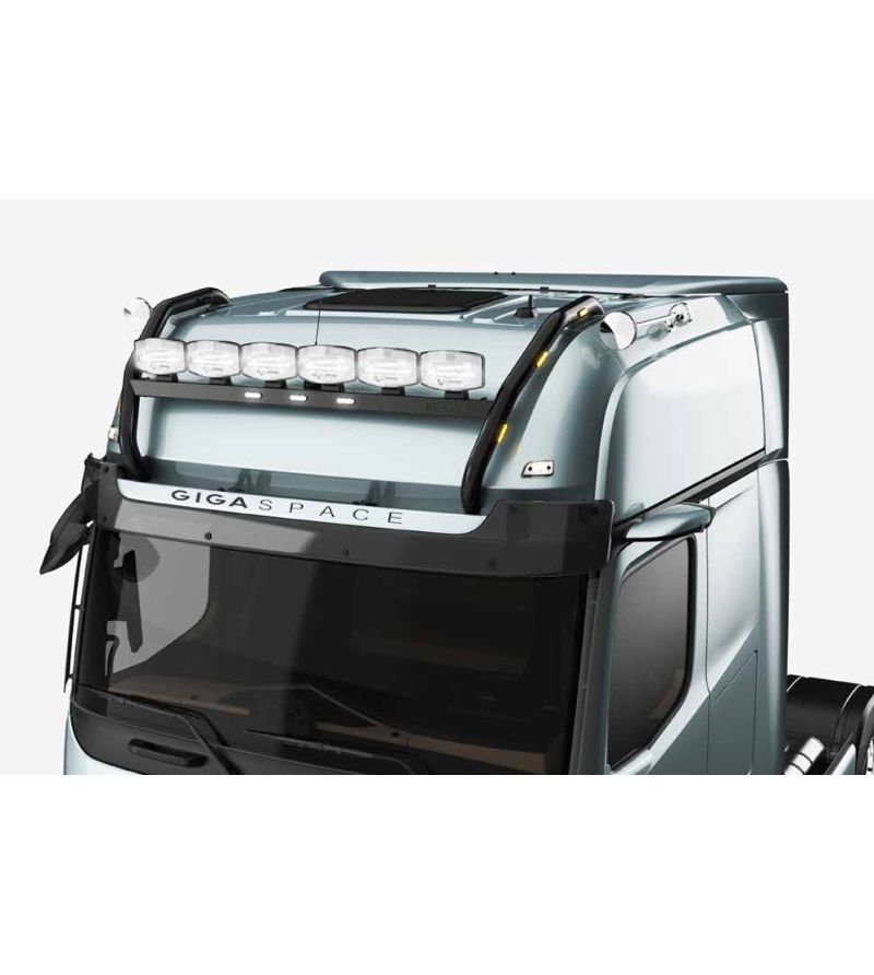 Roof bar - Metec - Crossbar - 6 clamps - Prewired - Black...