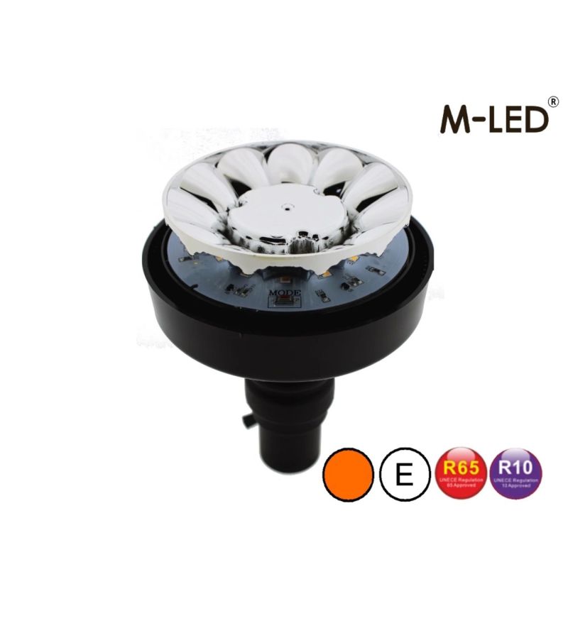 Beacon - M-Led - Low - 4.6" - 11.6cm - Amber - 4 flash...