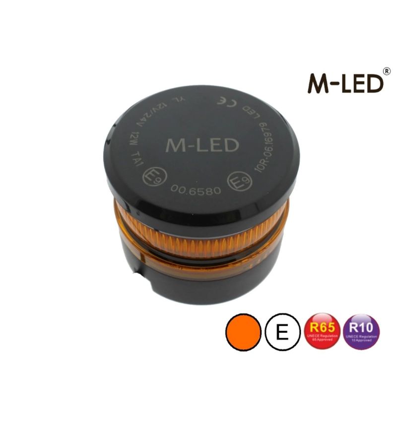 Zwaailamp - M-Led - Mini - 2.3" - 5.8cm - Amber