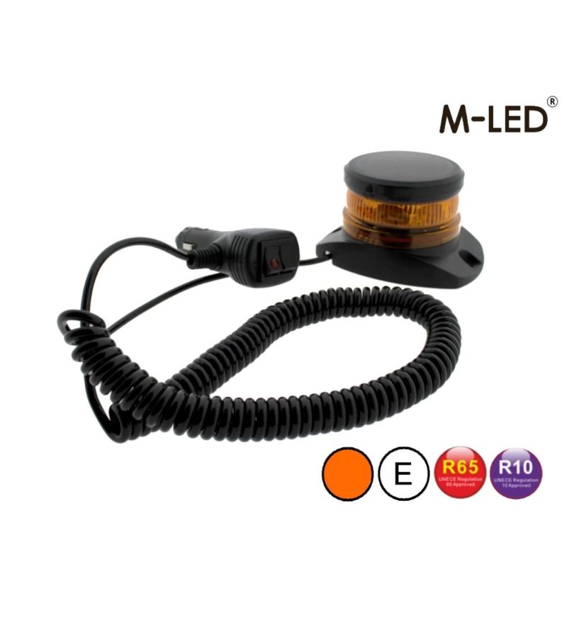 Beacon - M-Led - Mini - 4" - 10.2cm - Amber - Magnetic - 6...