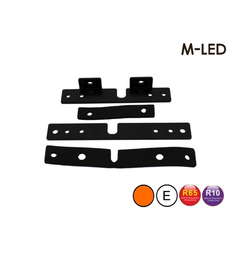 Warning light - M-Led - Ultra Thin - 3.8" - 9.6cm - Smoke...