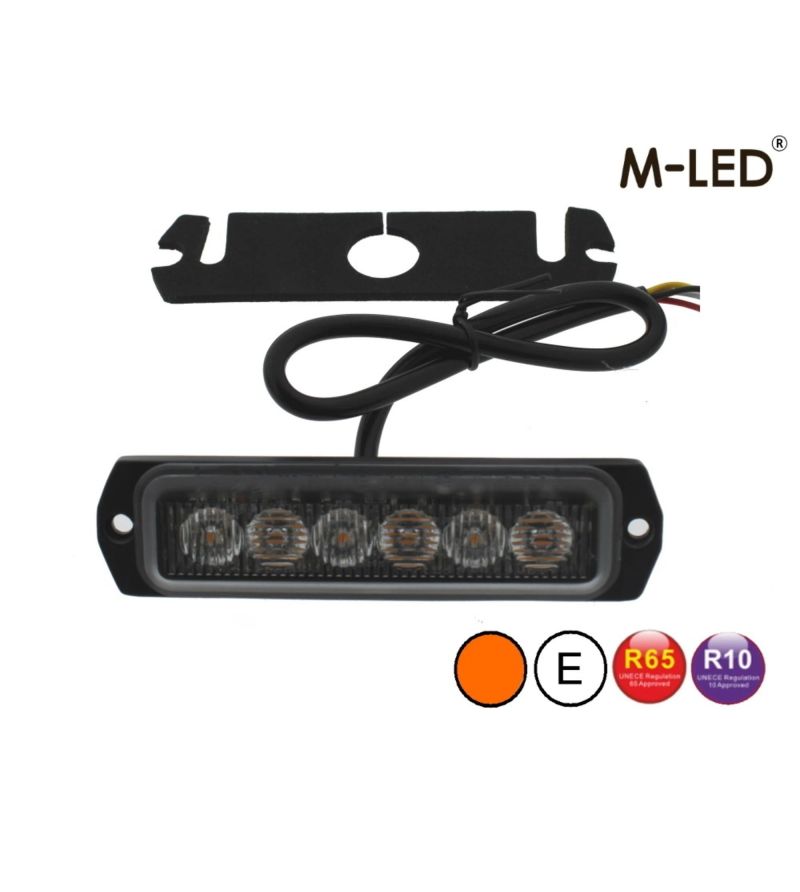 Warning light - M-Led - 4.4" - 11.3cm - Clear - Extra...