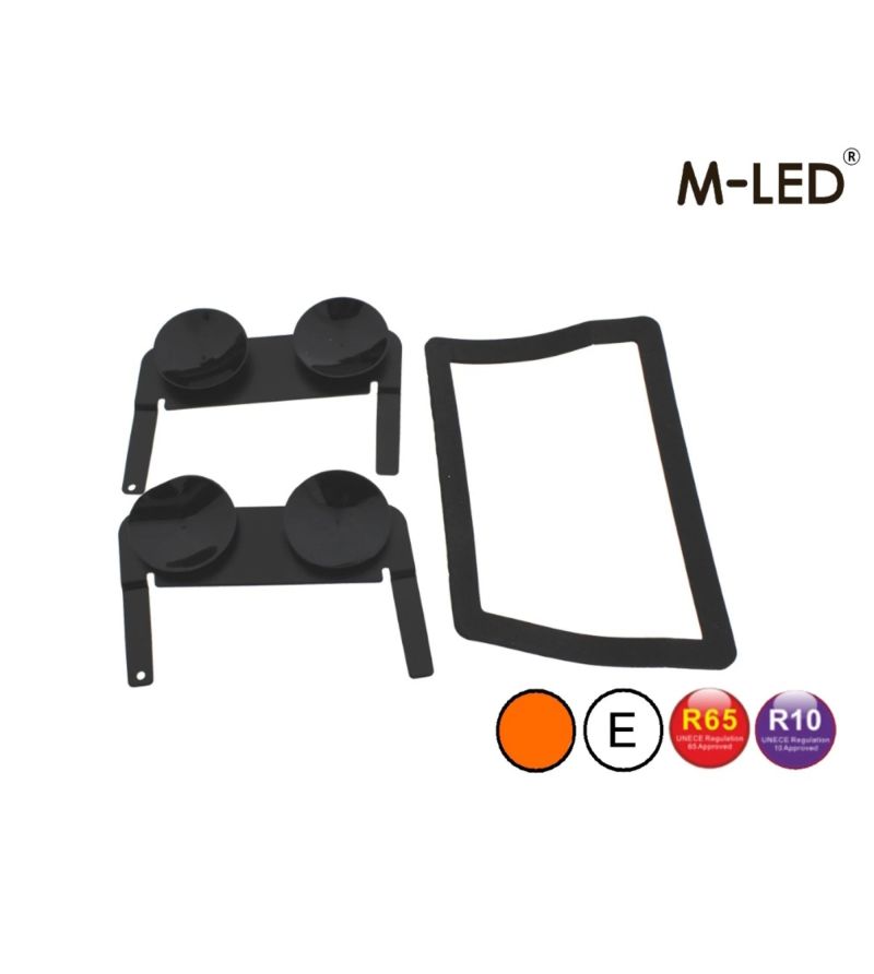 Warning light - M-Led - Window - 6.5" - 16.5cm - Clear