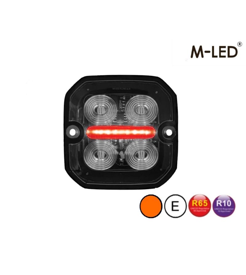 Warning light - M-Led - 2.4" - 6cm - Clear - Position...