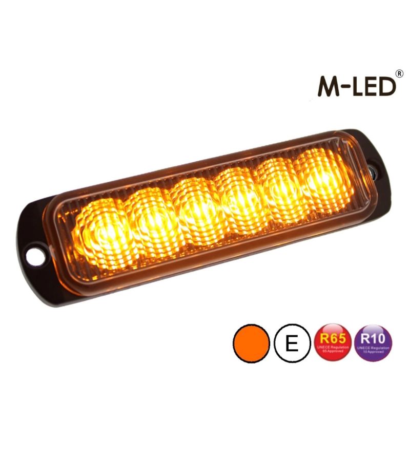 Flitser - M-Led - 4.4" - 11.3cm - Smoke - Dark Look - 26...