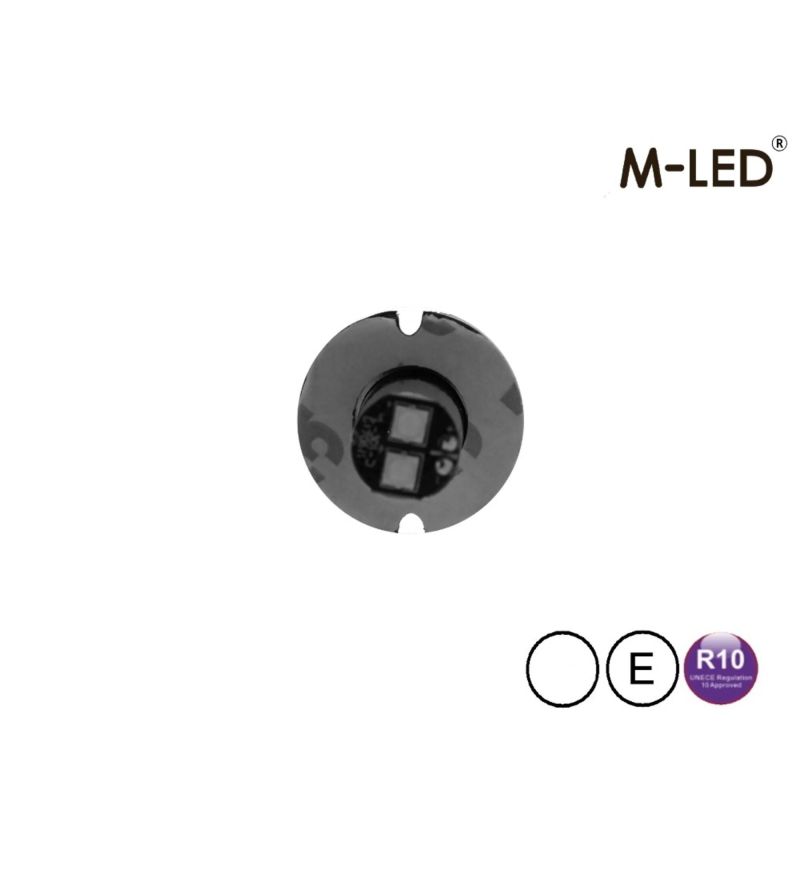Warning light - M-Led - Undercover - 1" - 2.6cm - Clear