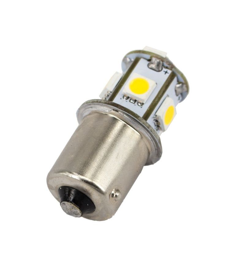 LED lamp - Ledson - 8-Led - BA15S / R5W - Warm white - 24V