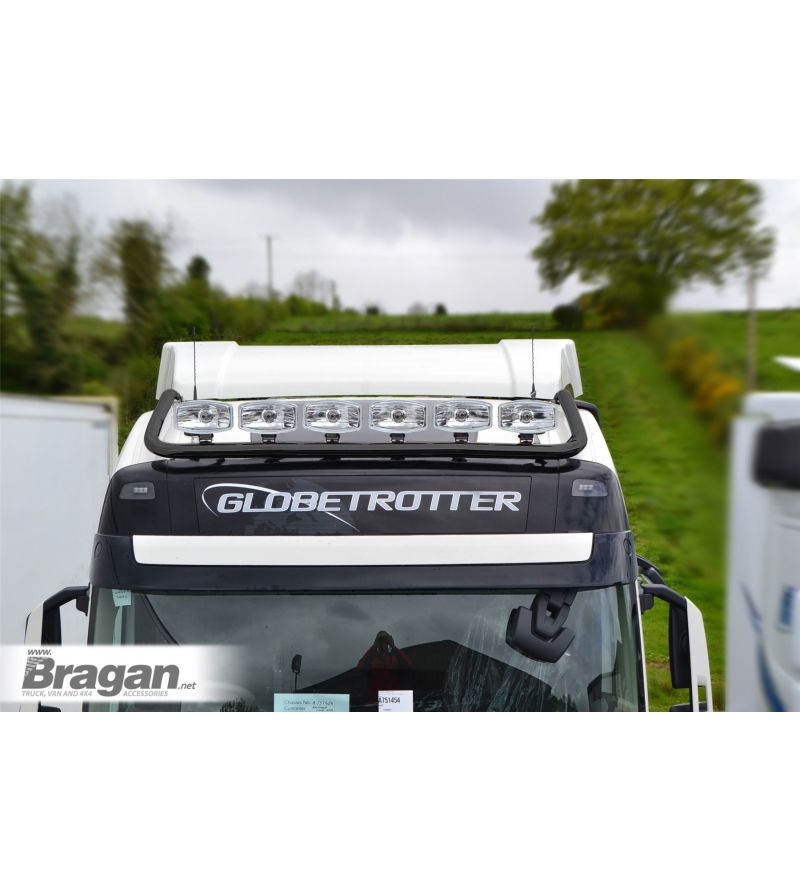 Roof bar - Bragan - Wide - 6 light mounts - Black - Volvo...