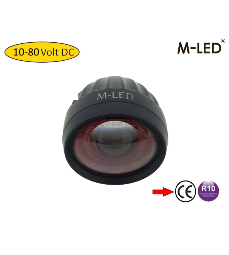 Work light - M-Led - 3.5" - 9cm - Arrow Safety Light - Red...