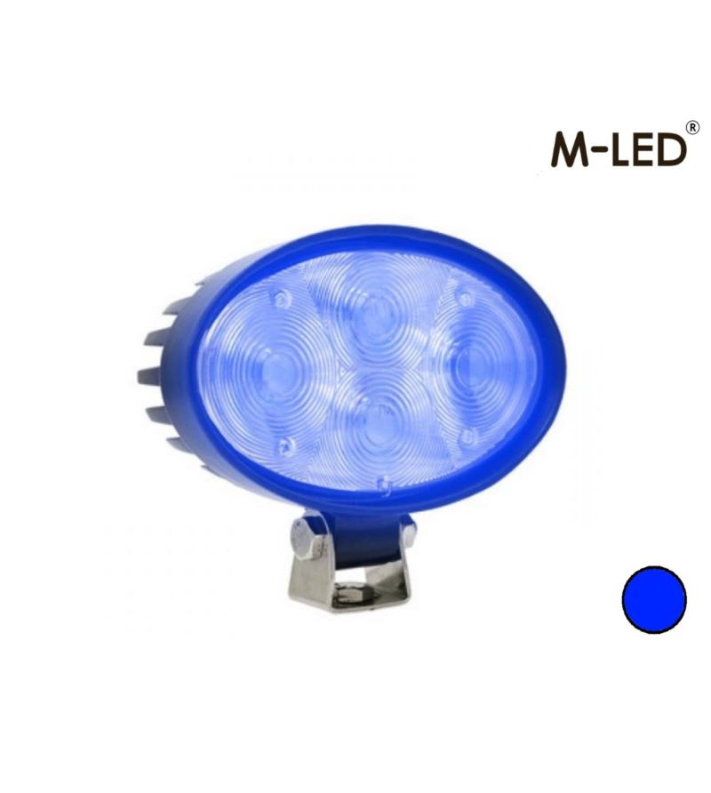 Driving light - M-Led - 5.5" - 14cm - Safety Light - Blue...