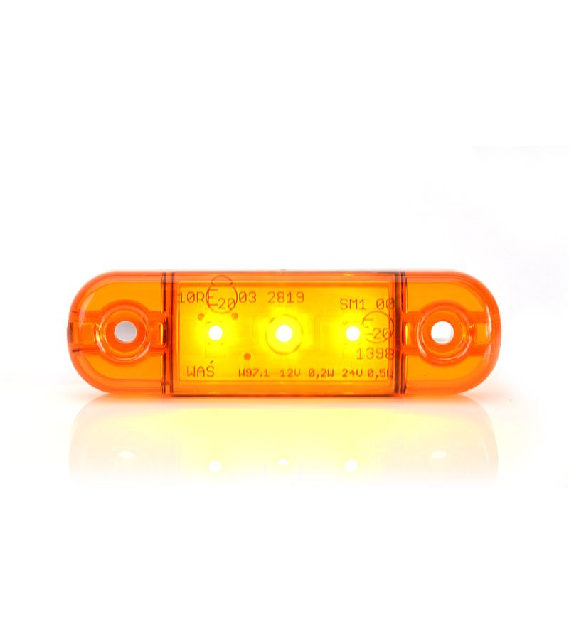 Marker Light - WAS - W97.1 - 3.3" - 8.4cm - Amber - 12V-24V