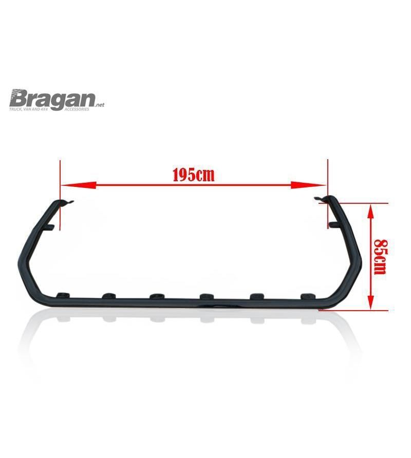 Roof bar - Bragan - Wide - 6 light mounts - Black