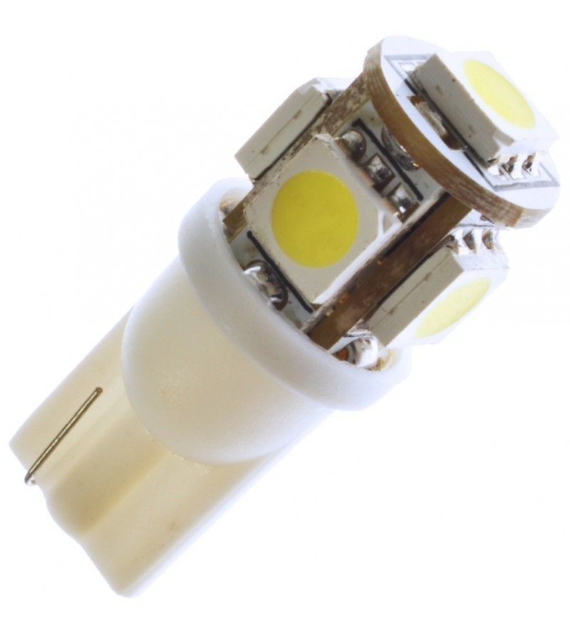 T10/W5W Glühbirne LED 24V 5 LED Xenon Weiß - 341051